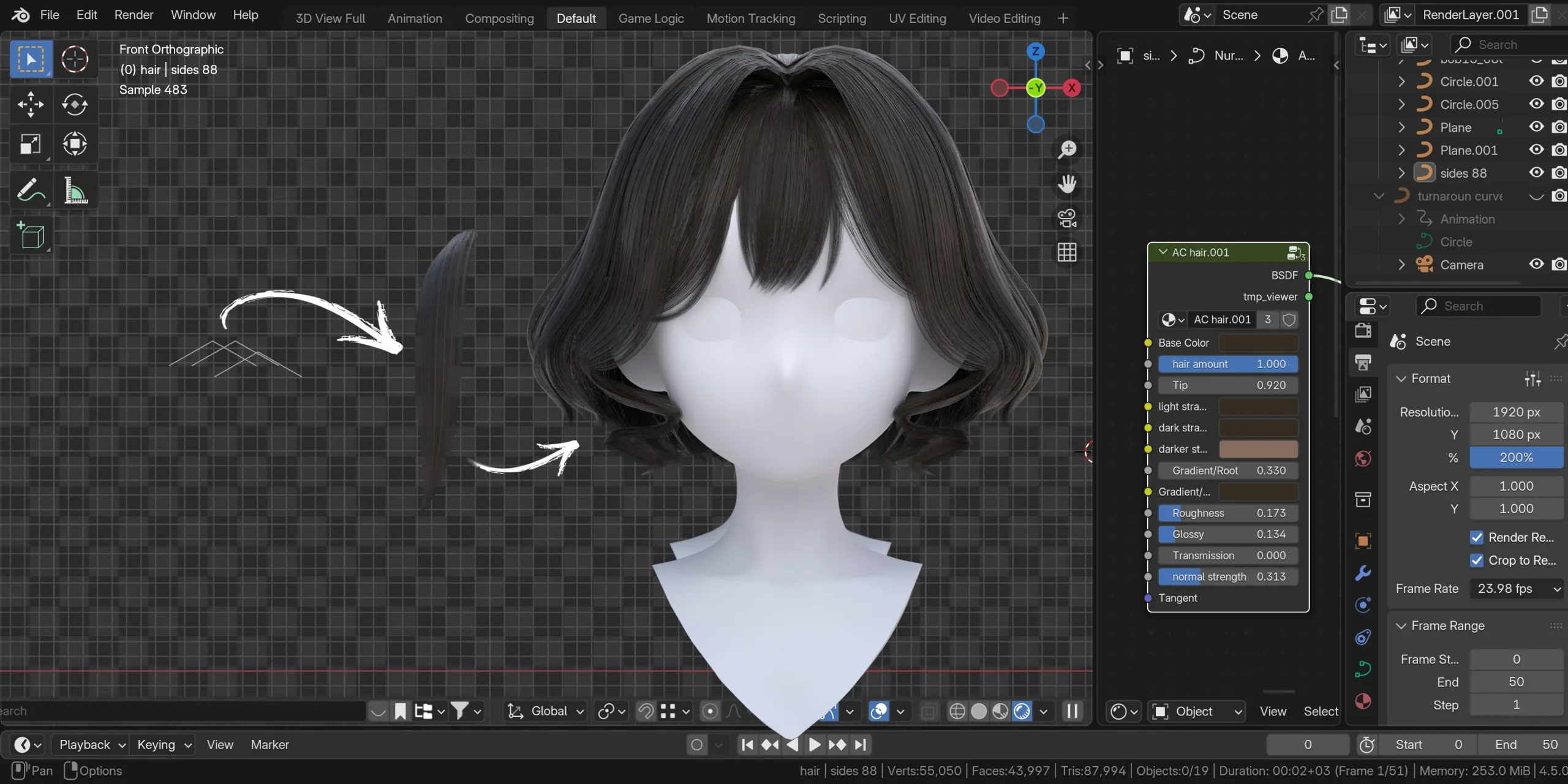 12 modular bob hairstyle pack / - FlippedNormals