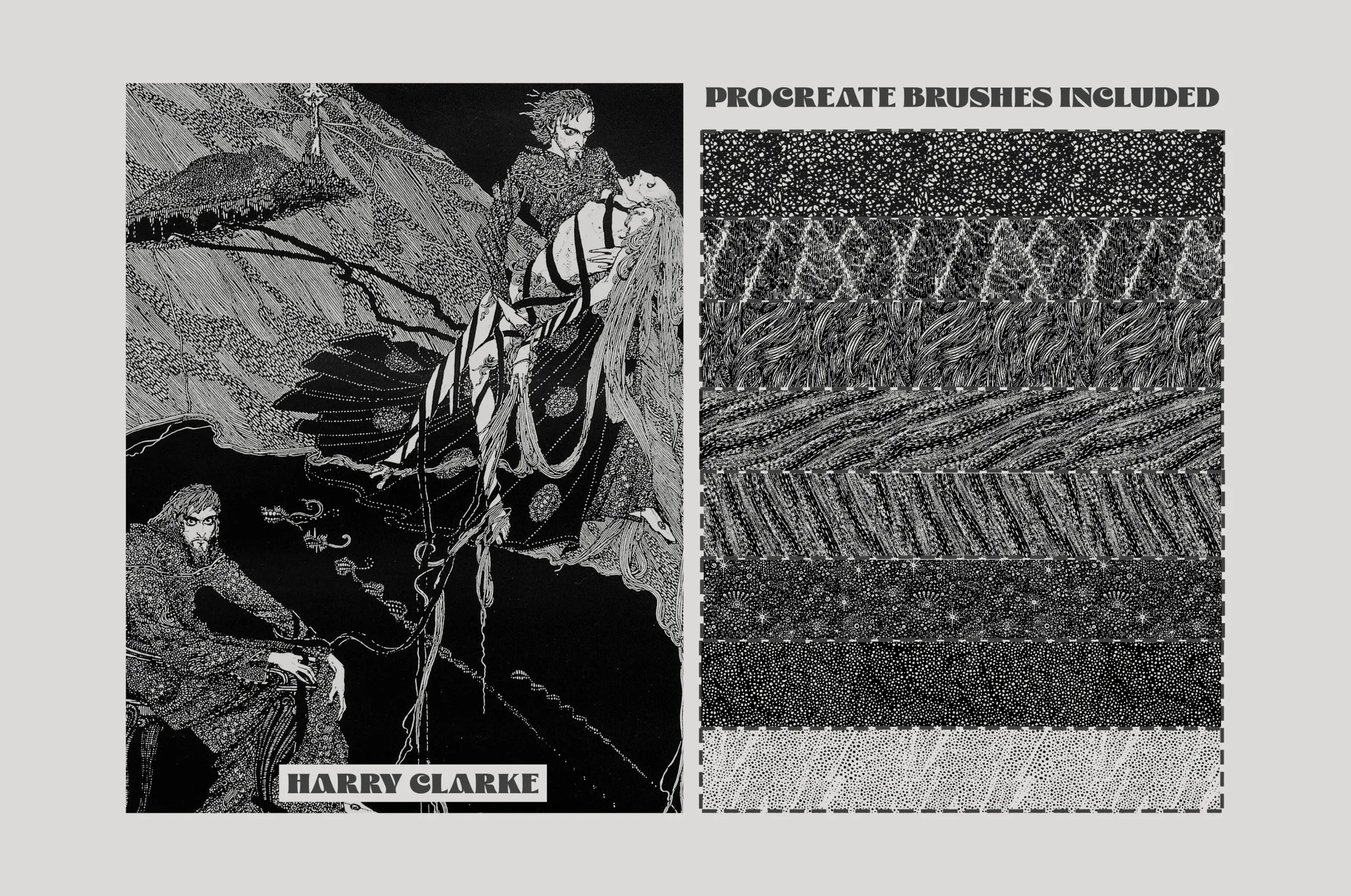 Edgar Allan Poe Procreate Kit (Procreate - FlippedNormals