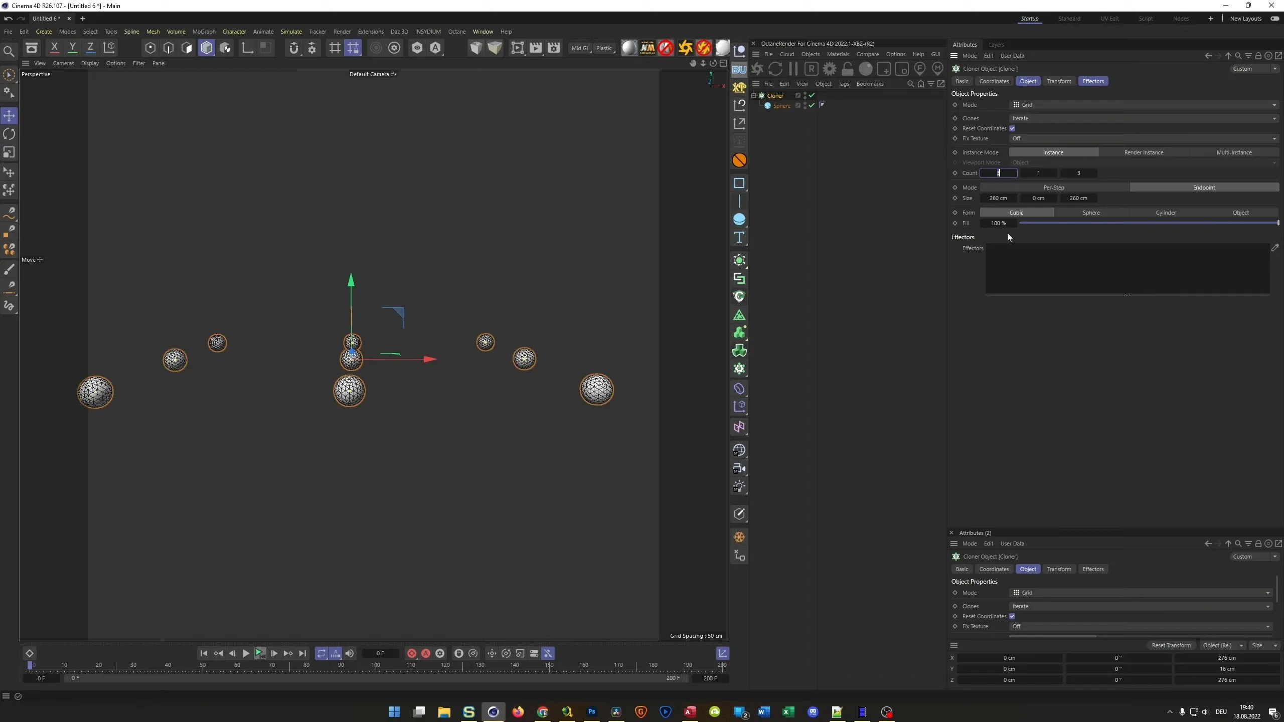 Create a Waving Spheres Loop Animation - FlippedNormals