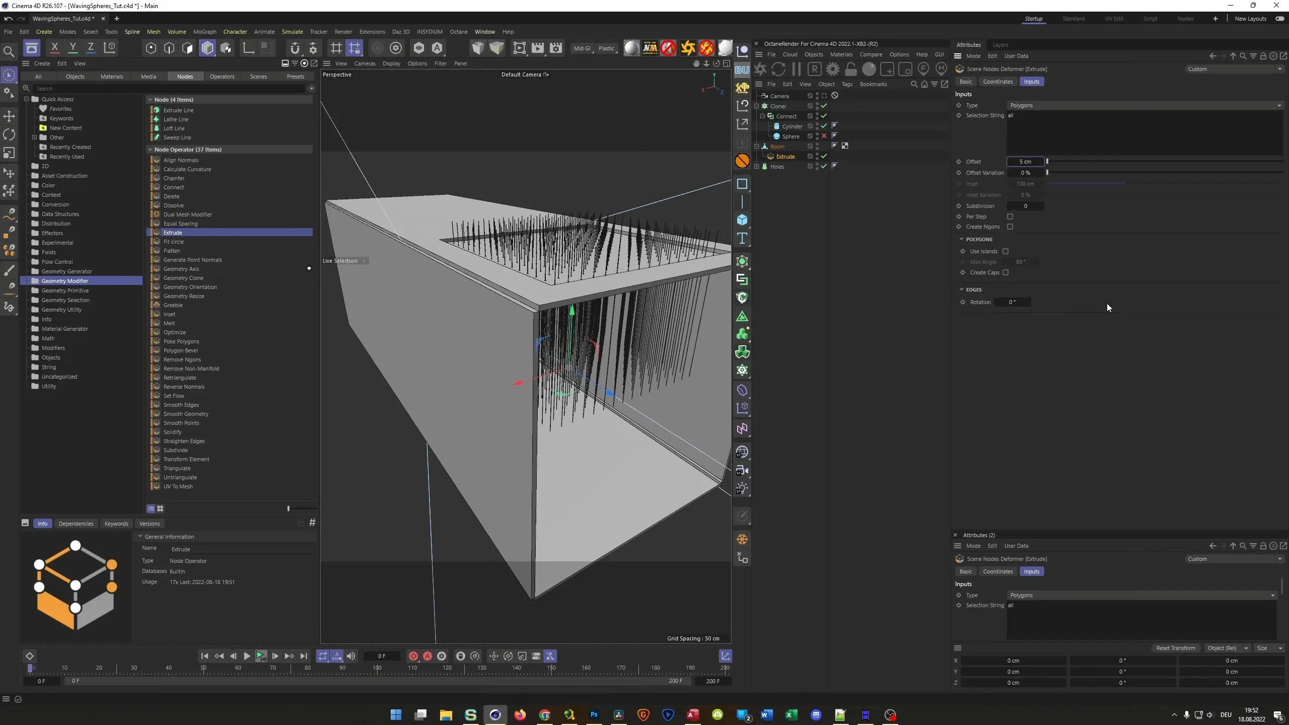 Create a Waving Spheres Loop Animation - FlippedNormals