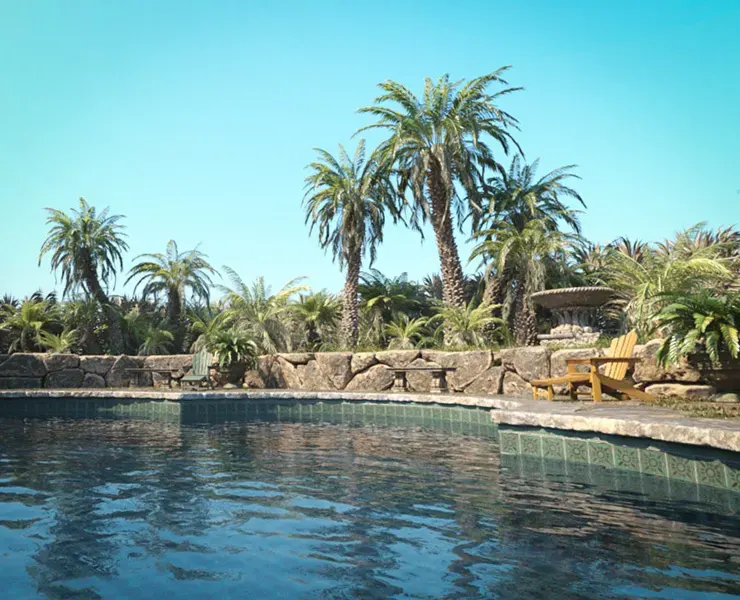 Hot HDRI Sets - Tropical Pool - - FlippedNormals