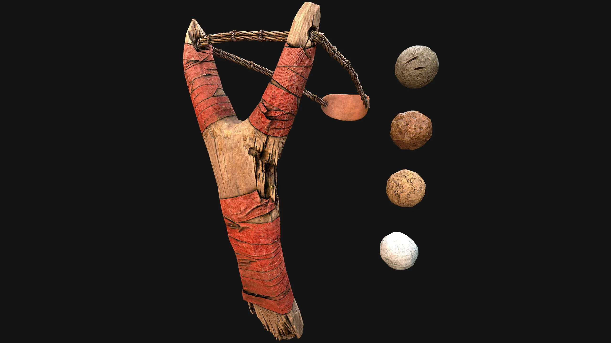 Medieval Wooden Robber Slingshot - FlippedNormals