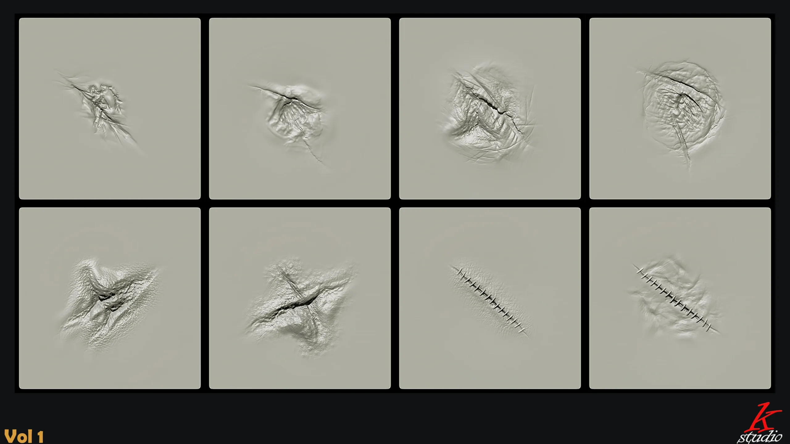 +80 Zombie Skin VDM Brushes – Vol - FlippedNormals