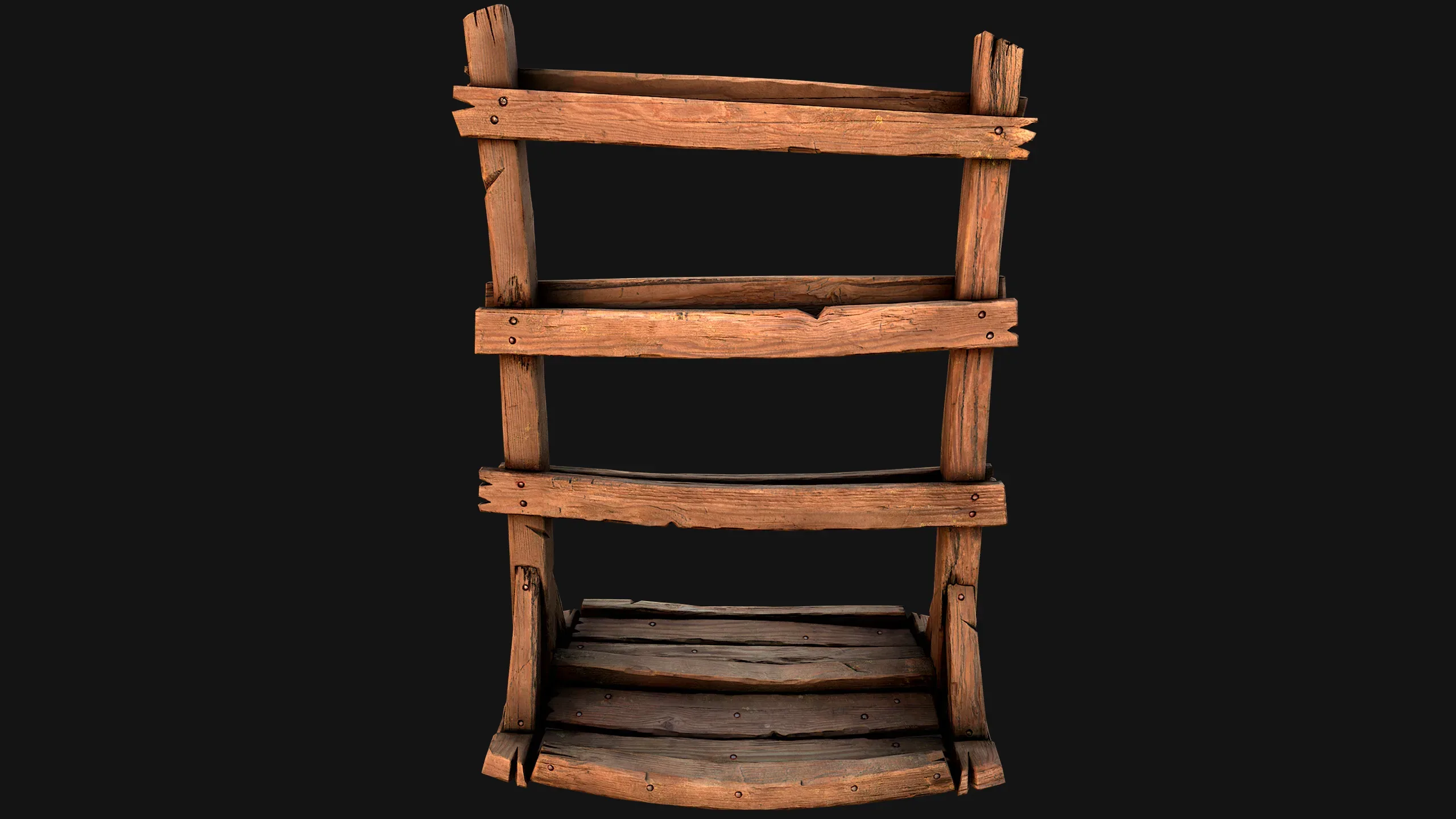 Medieval Wooden Weapon Rack for - FlippedNormals