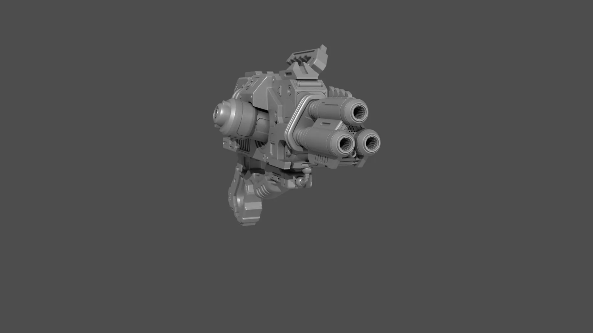 Alien Gun - Hard Surface Modeling - FlippedNormals