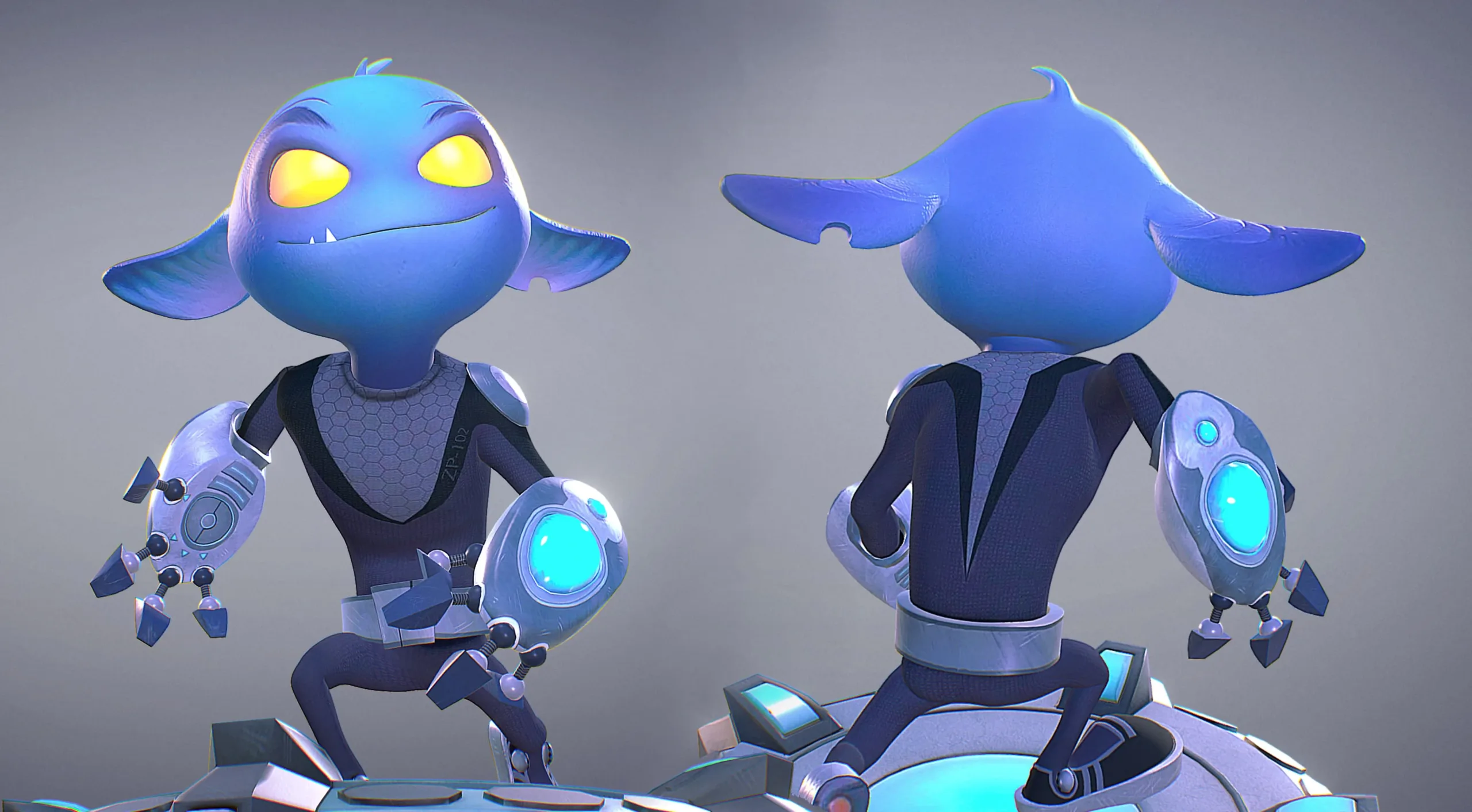 Alien Character | Full Rig - FlippedNormals