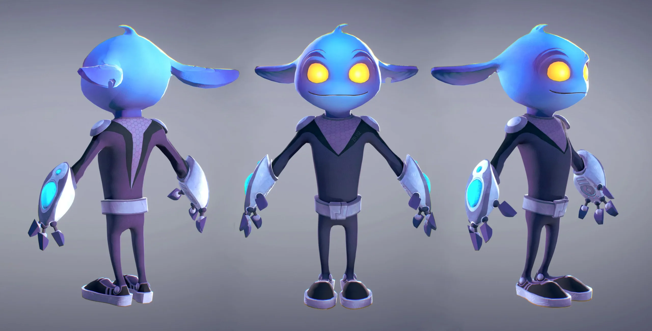 Alien Character | Full Rig - FlippedNormals