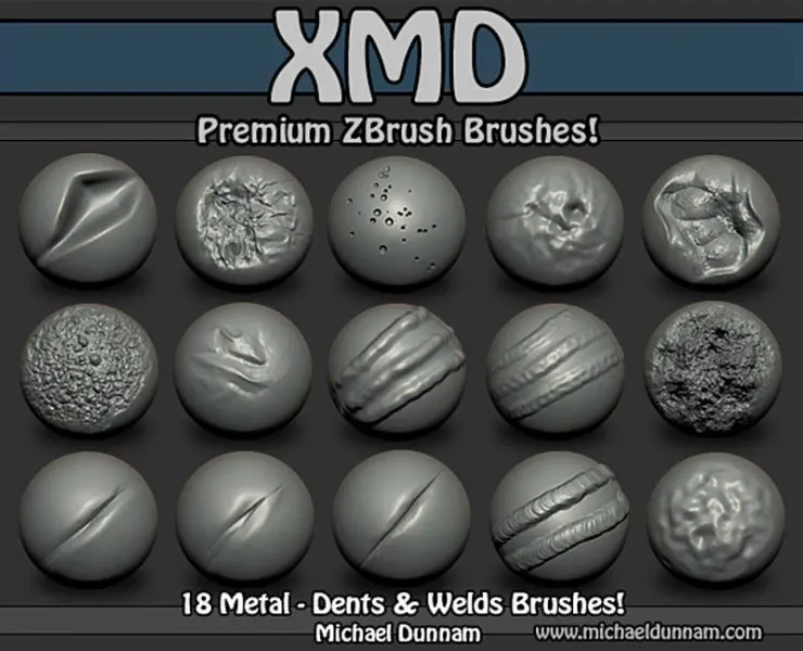 XMD - Premium Metal Dents & Welds - FlippedNormals