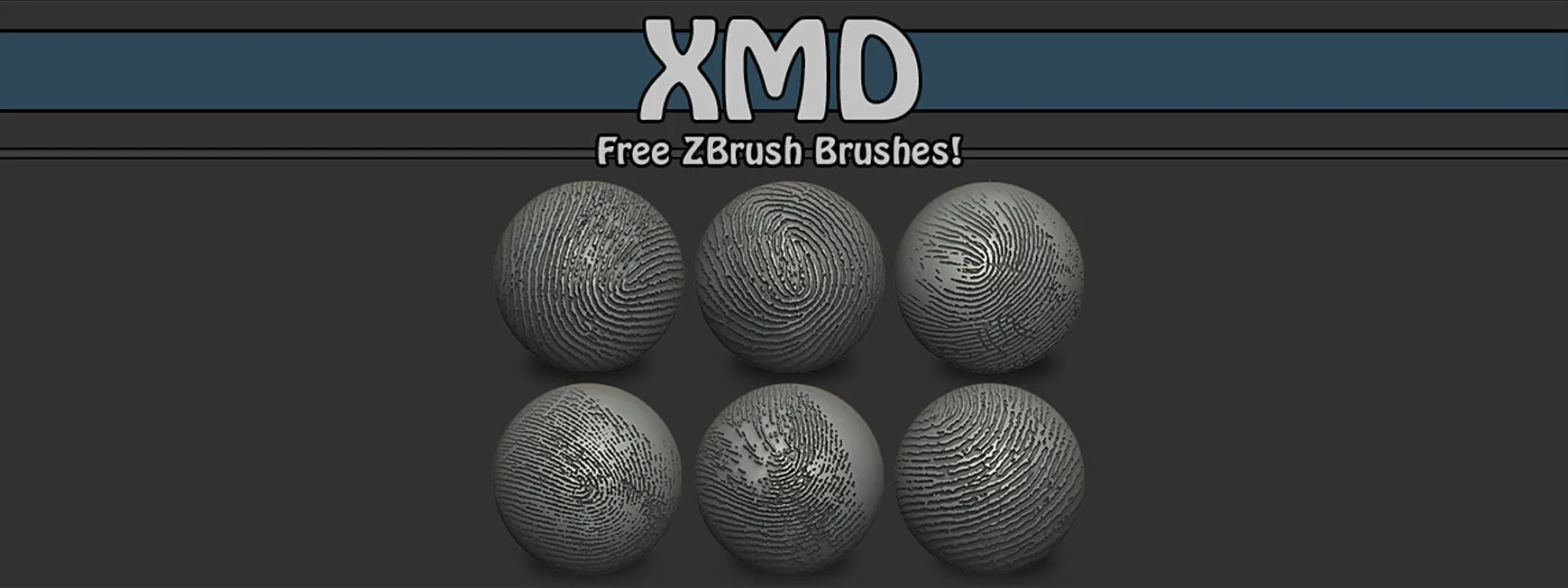 XMD - Free ZBrush Fingerprint Brushes - FlippedNormals