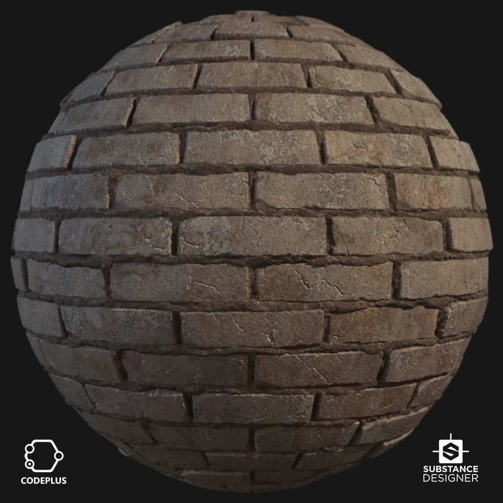 Sloppy Bricks - Substance Designer - FlippedNormals