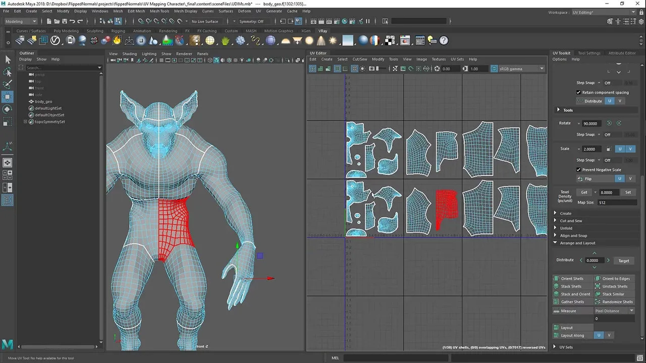 UV Mapping Characters - FlippedNormals UV Mapping Characters - FlippedNormals