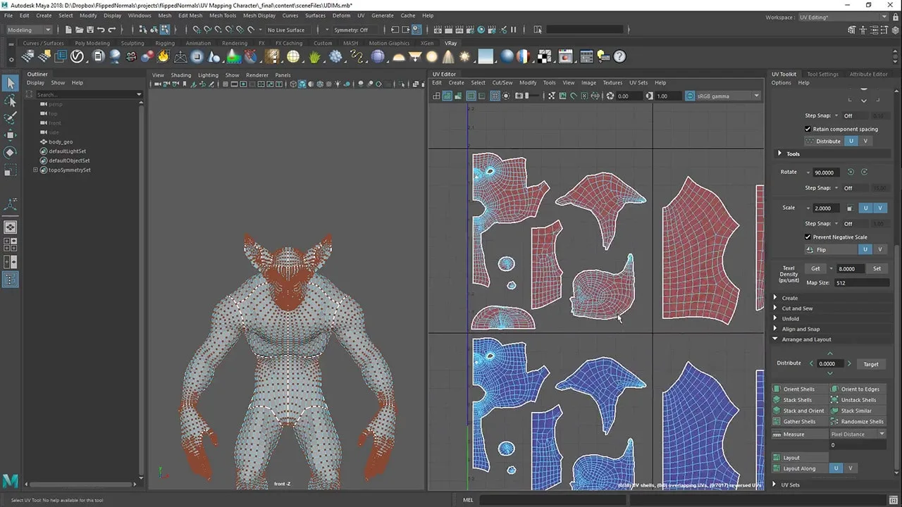 UV Mapping Characters - FlippedNormals UV Mapping Characters - FlippedNormals
