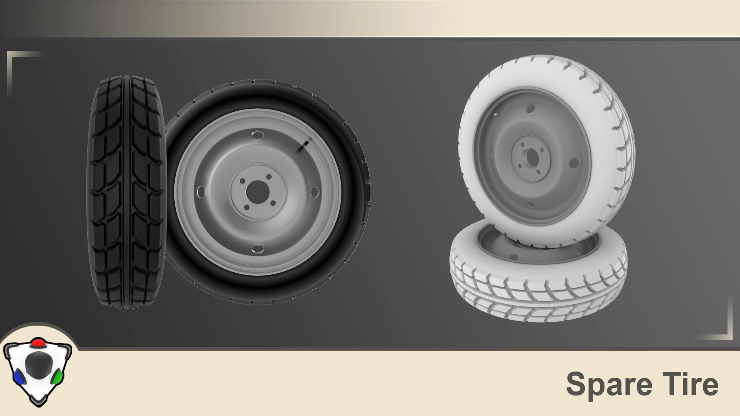 10 Varied Tire & Rim Sets - FlippedNormals