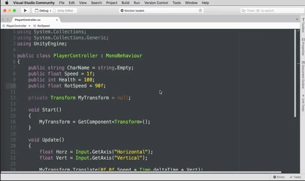 Intro to C# in Unity - FlippedNormals Intro to C# in Unity - FlippedNormals