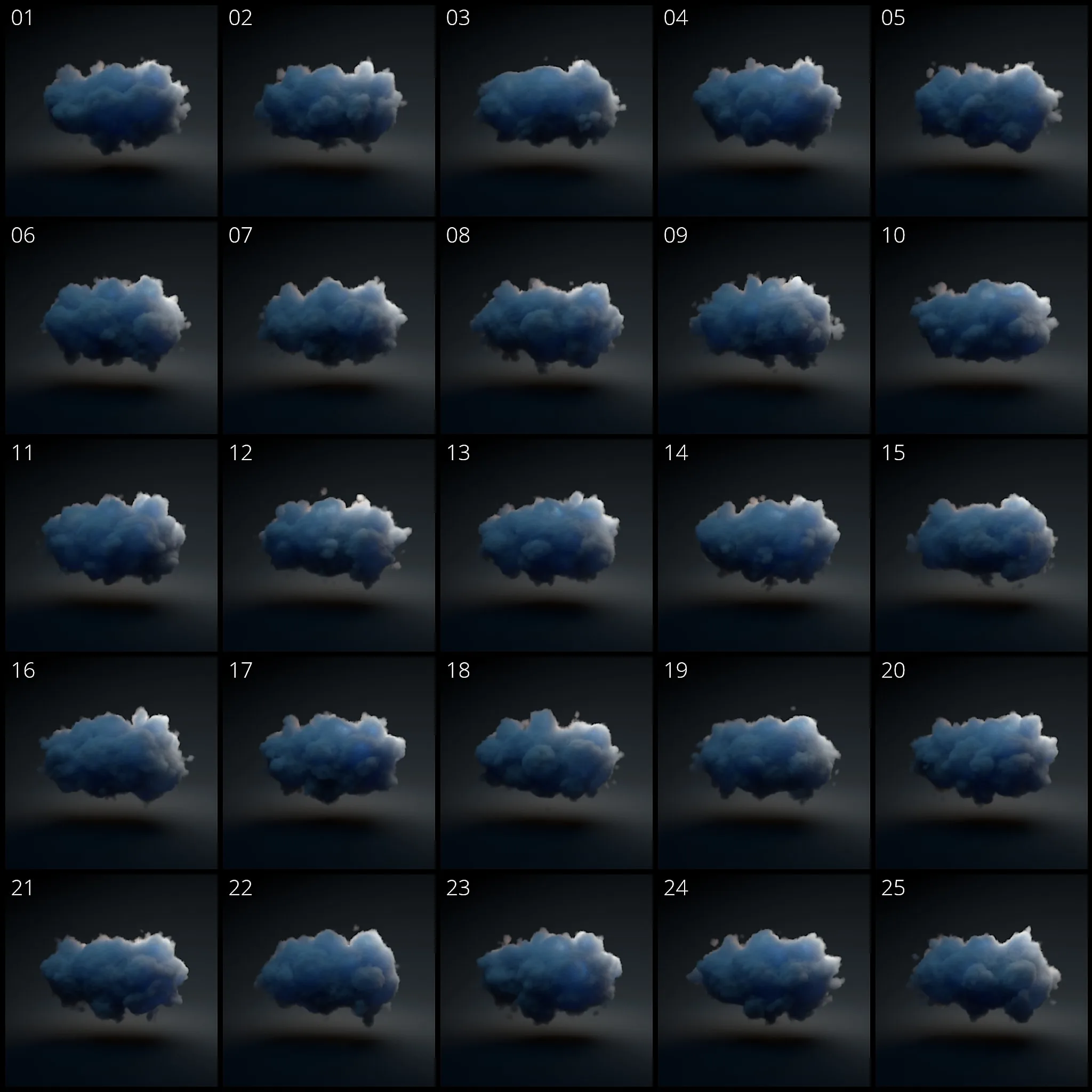 VDB/EXR Clouds 5 packs : 500 vdb - FlippedNormals