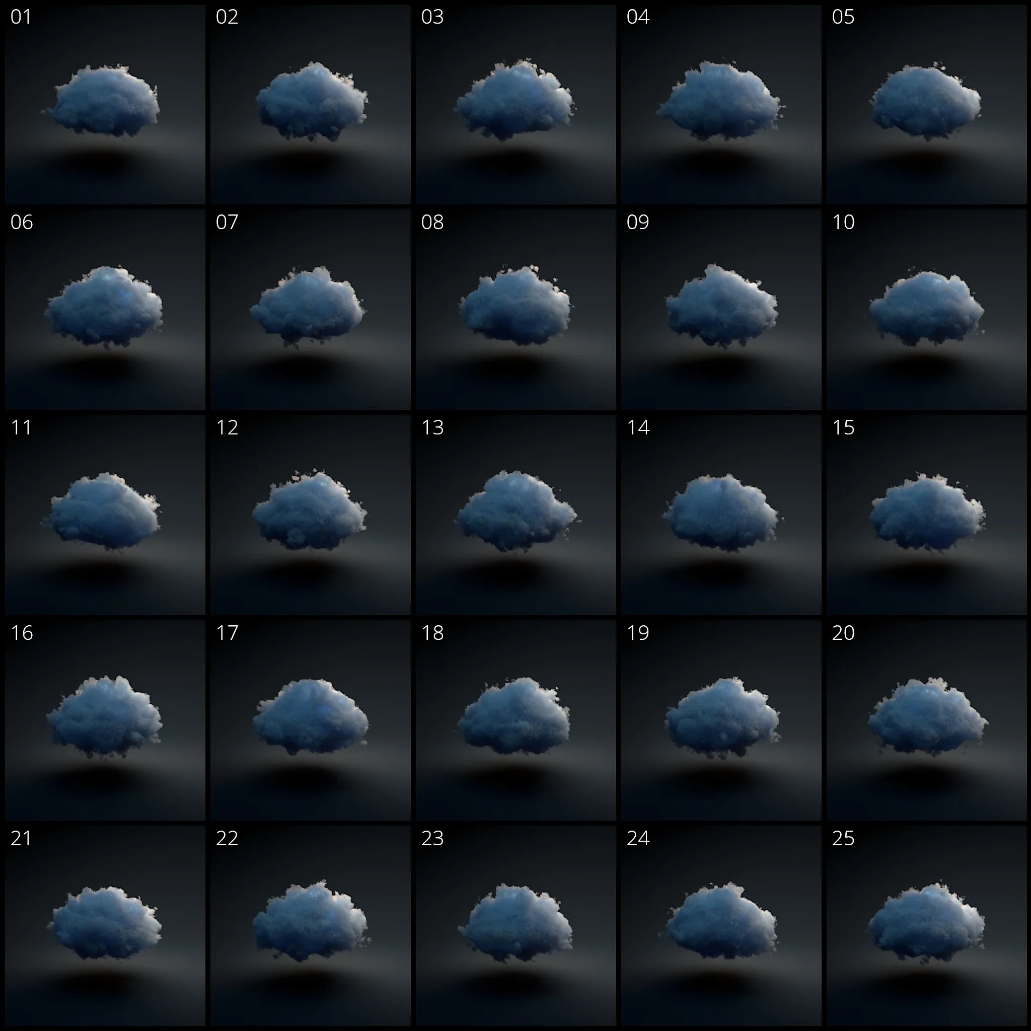 VDB/EXR Clouds 5 packs : 500 vdb - FlippedNormals