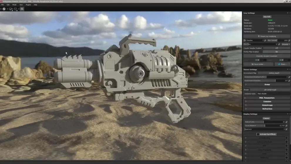 Alien Gun – Modeling & Texturing - FlippedNormals