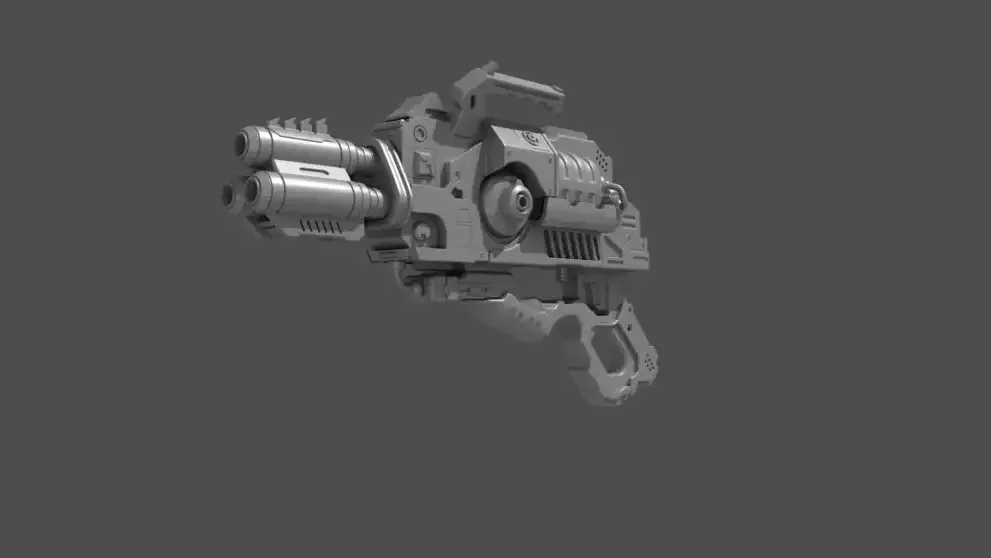 Alien Gun – Modeling & Texturing - FlippedNormals