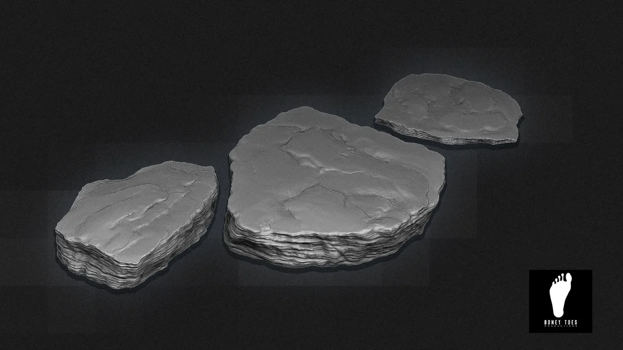 3D Rock Plates - High Poly - FlippedNormals