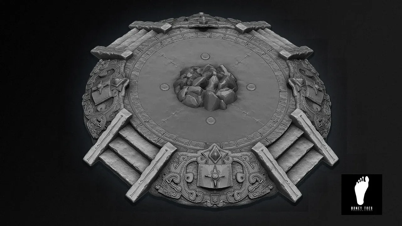 3D Aztec Pyramid Altar - High Poly - FlippedNormals