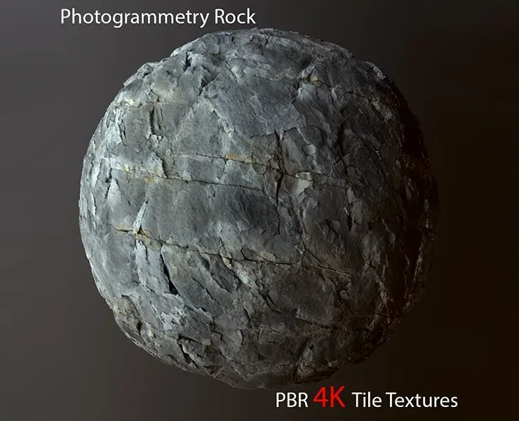Photogrammetry Rock_3 PBR 4k Tile - FlippedNormals