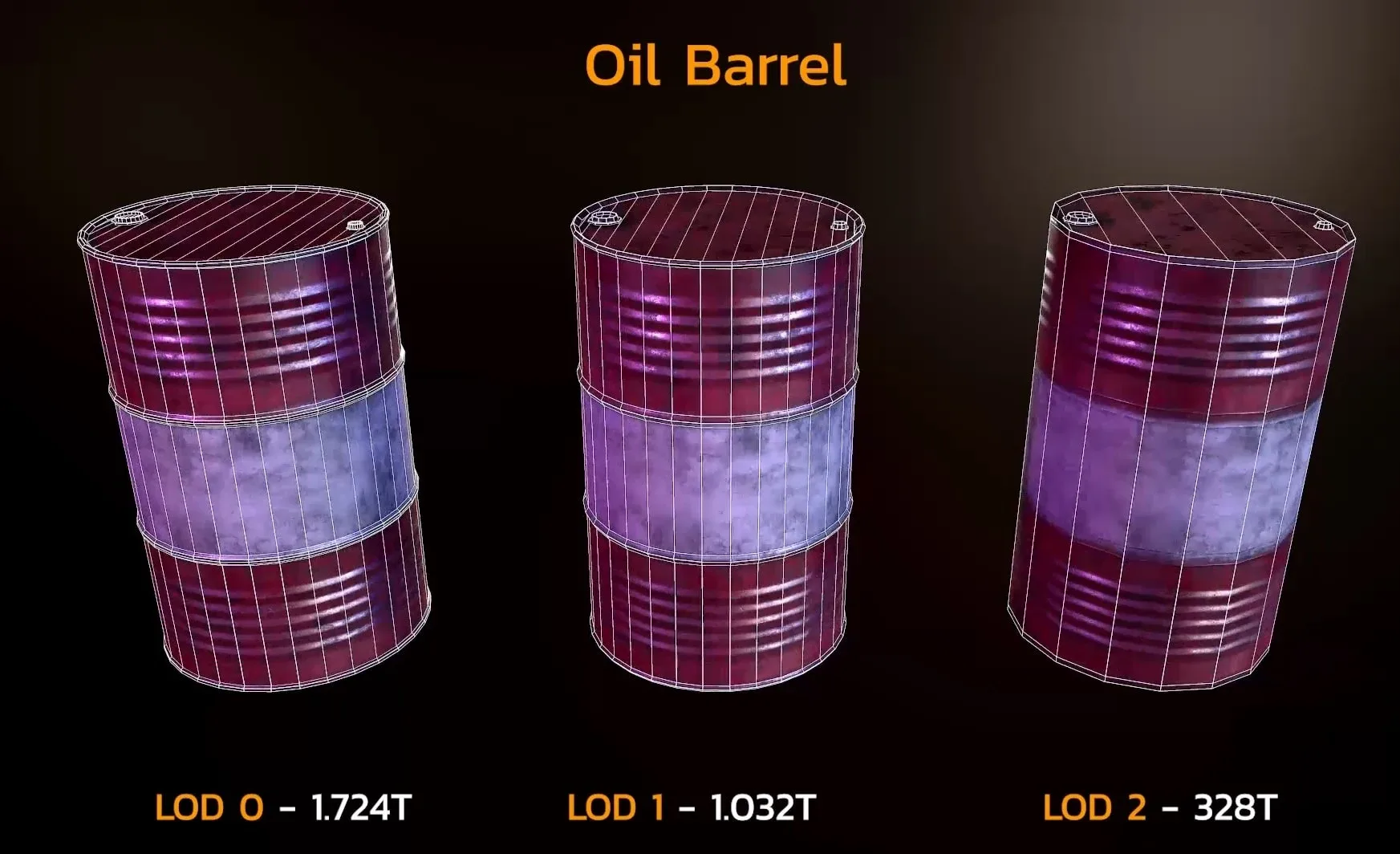 Oil Barrel Game Ready - FlippedNormals Oil Barrel Game Ready - FlippedNormals