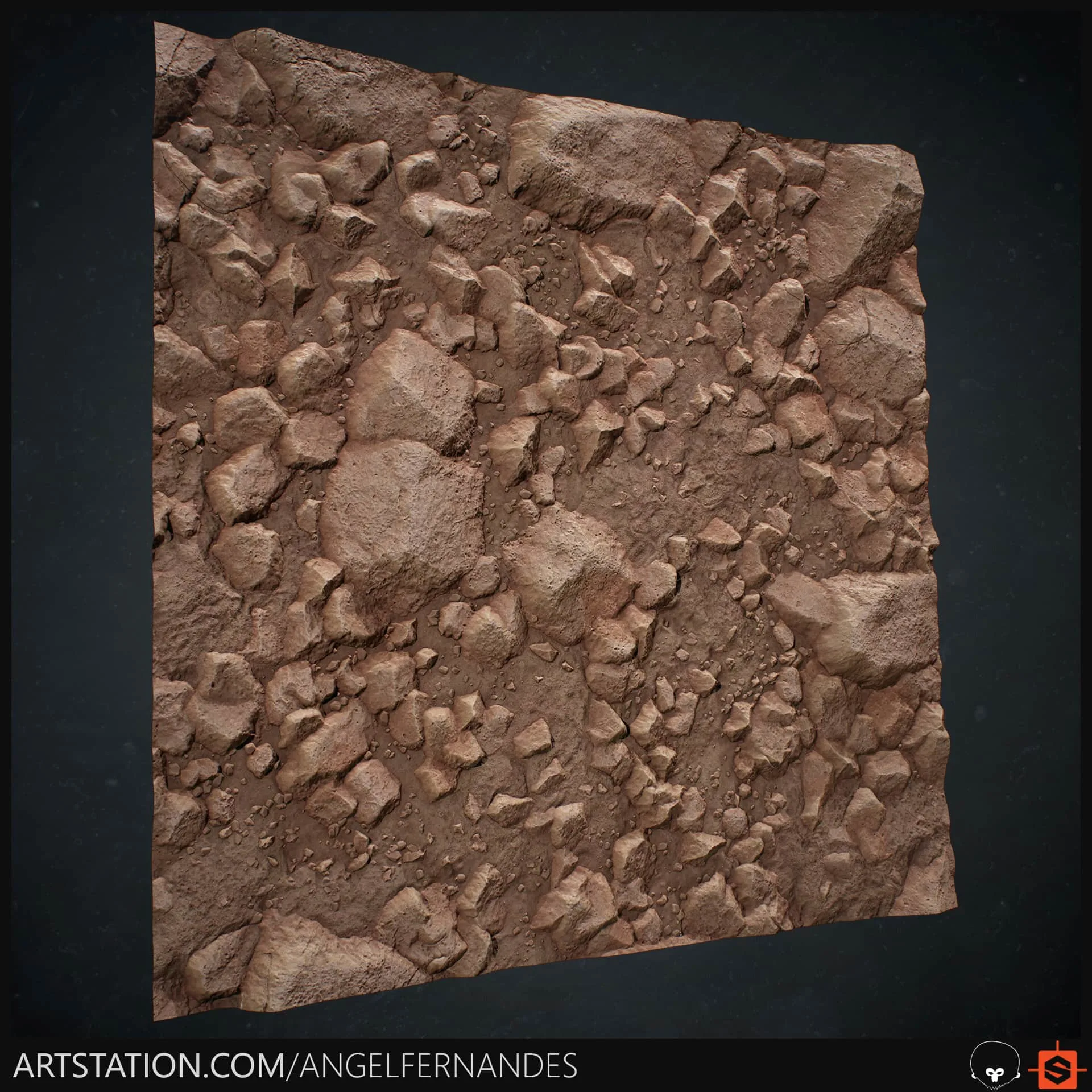 Rocky Ground - Substance Designer - FlippedNormals