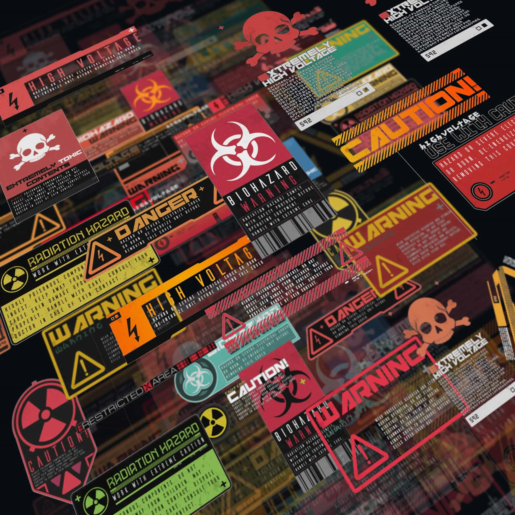 Decal Danger Signs - FlippedNormals