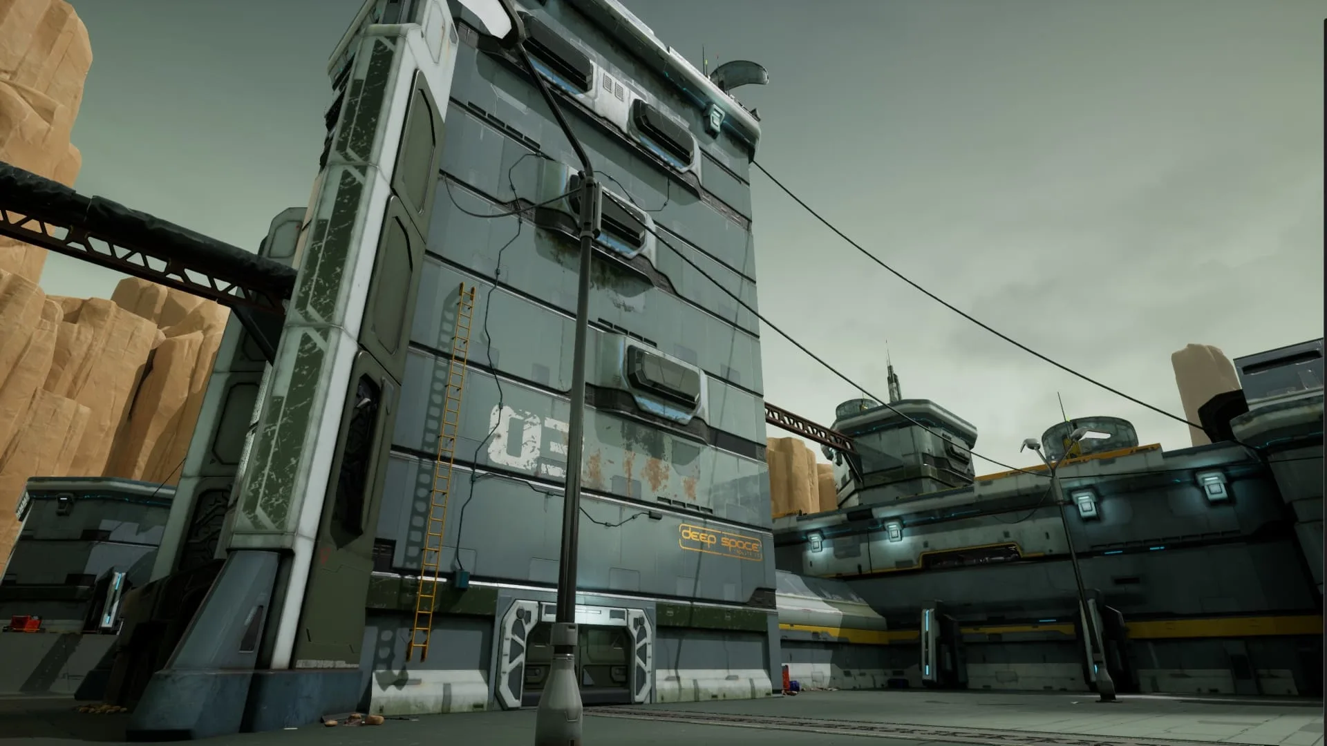 Modular Sci-Fi Hangars Location - FlippedNormals