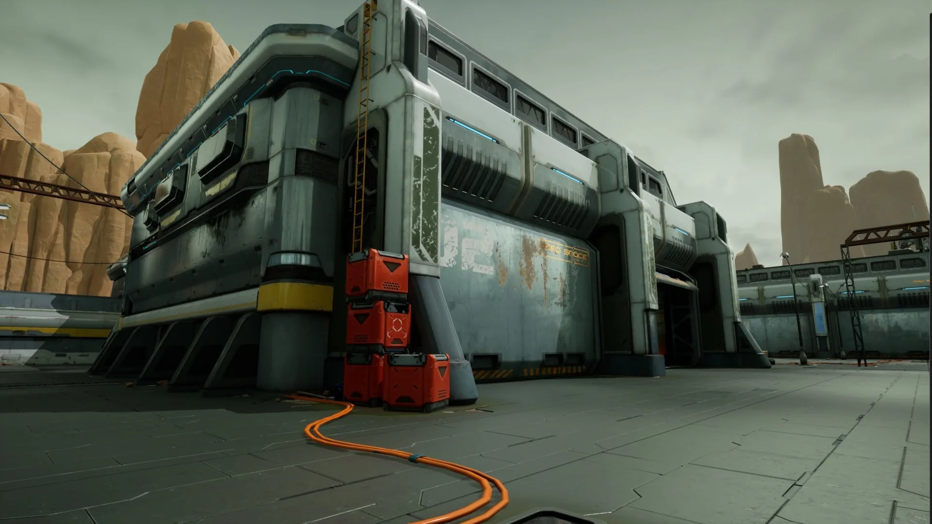 Modular Sci-Fi Hangars Location - FlippedNormals