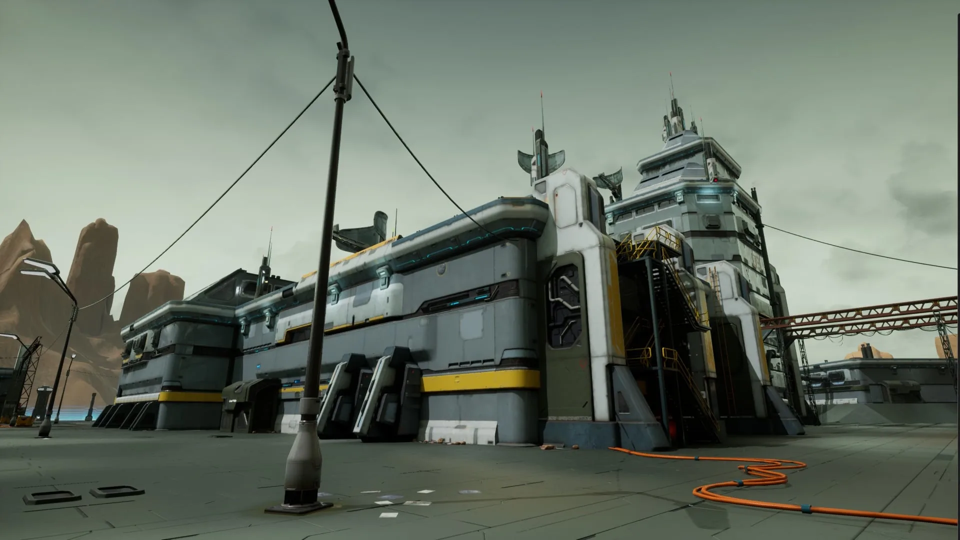 Modular Sci-Fi Hangars Location - FlippedNormals