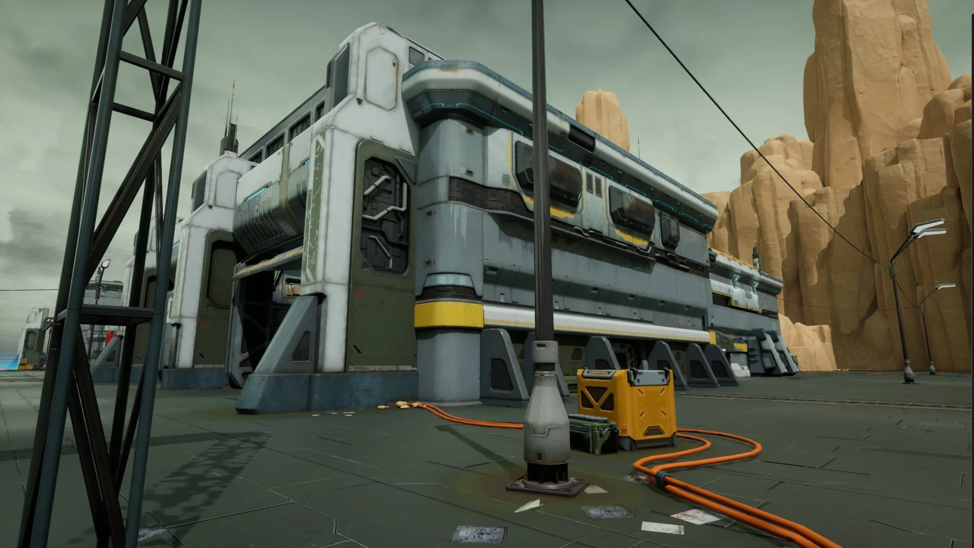 Modular Sci-Fi Hangars Location - FlippedNormals