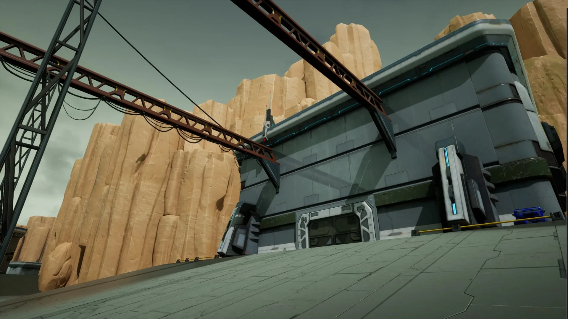 Modular Sci-Fi Hangars Location - FlippedNormals