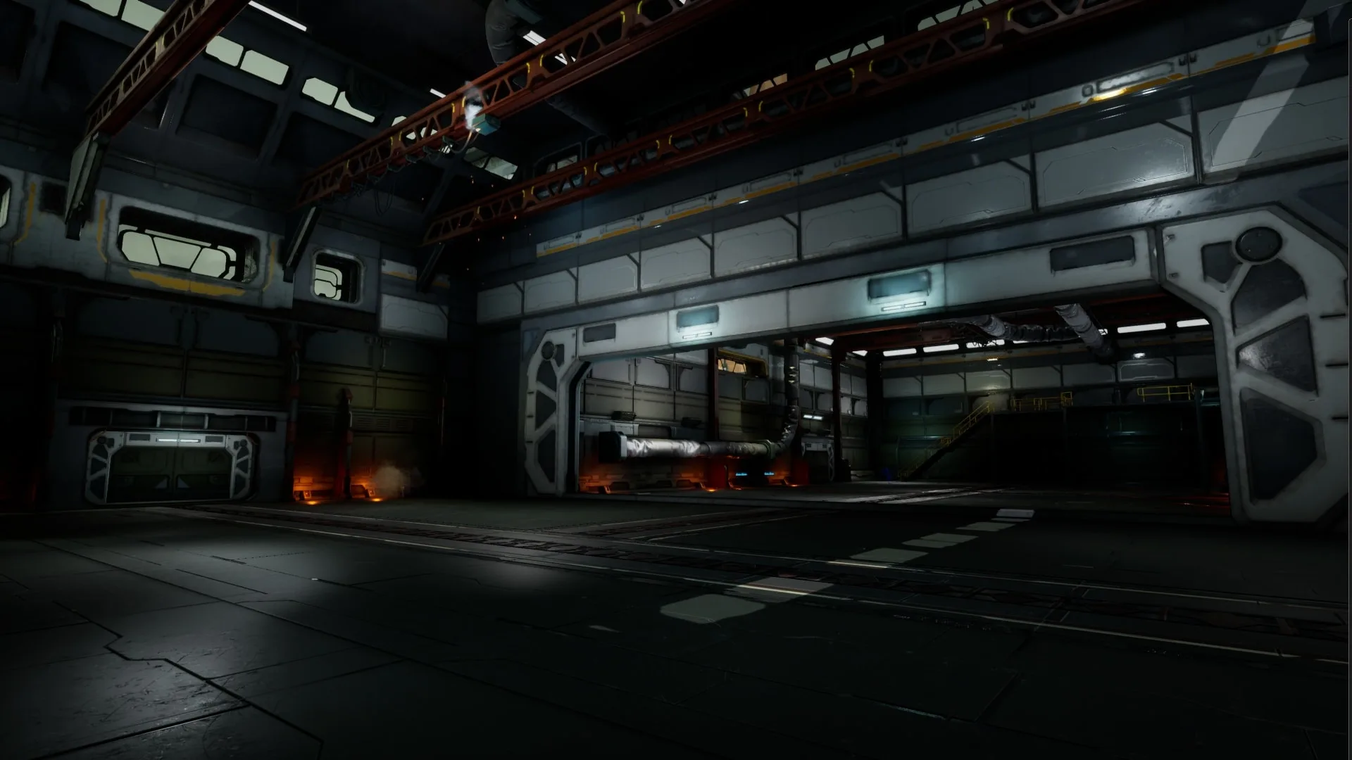 Modular Sci-Fi Hangars Location - FlippedNormals