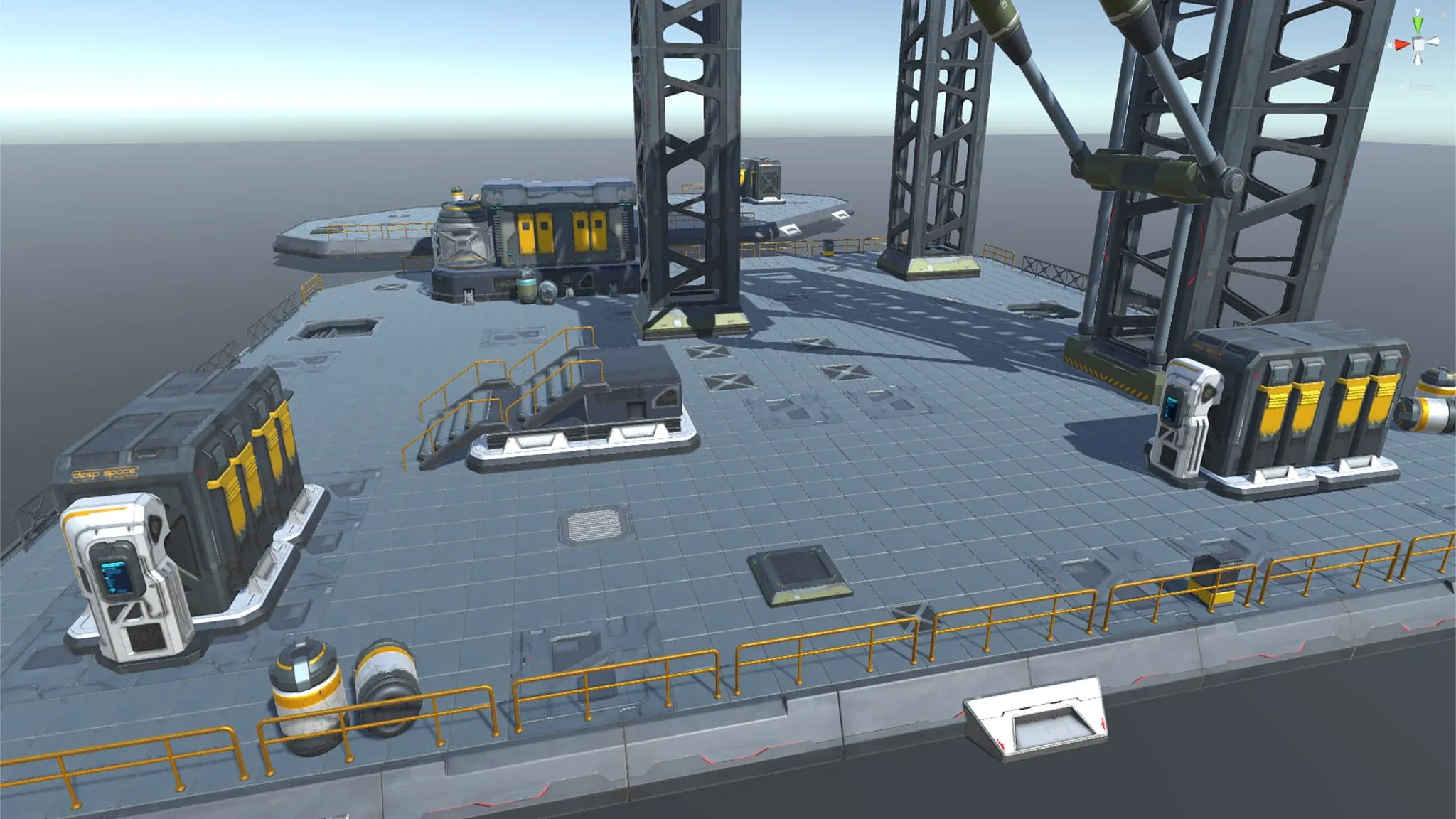 Modular Sci-Fi Space Base Location - FlippedNormals