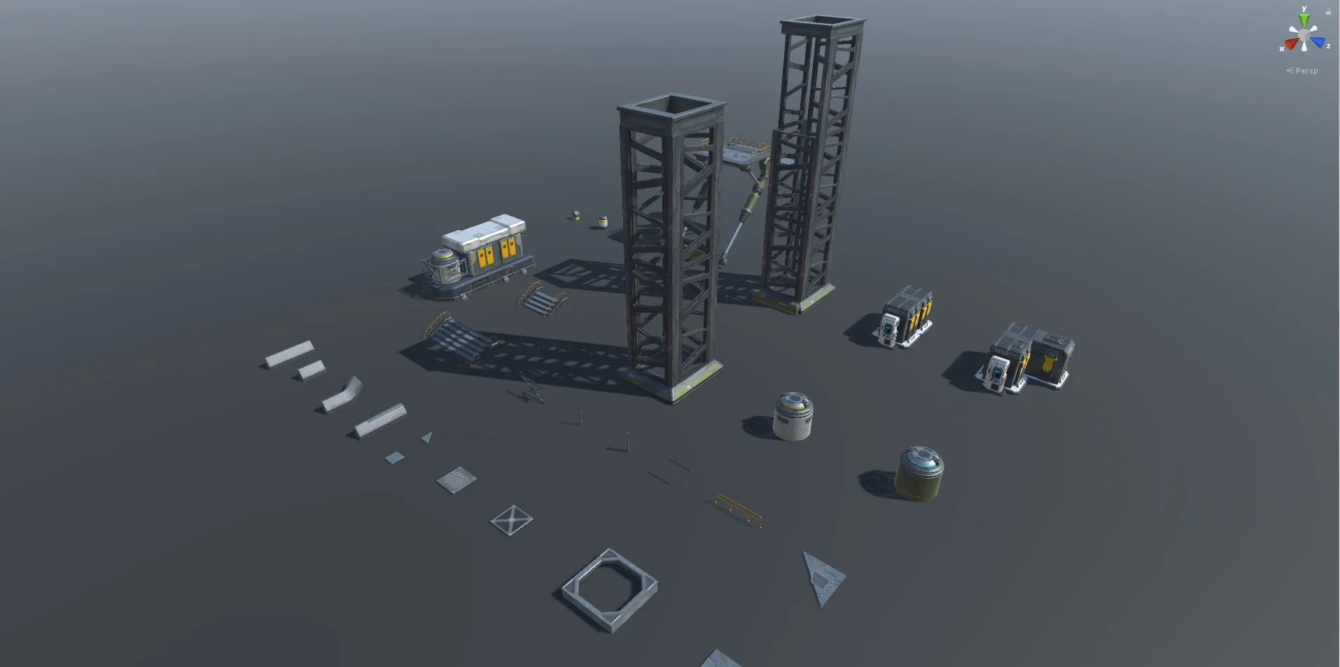 Modular Sci-Fi Space Base Location - FlippedNormals