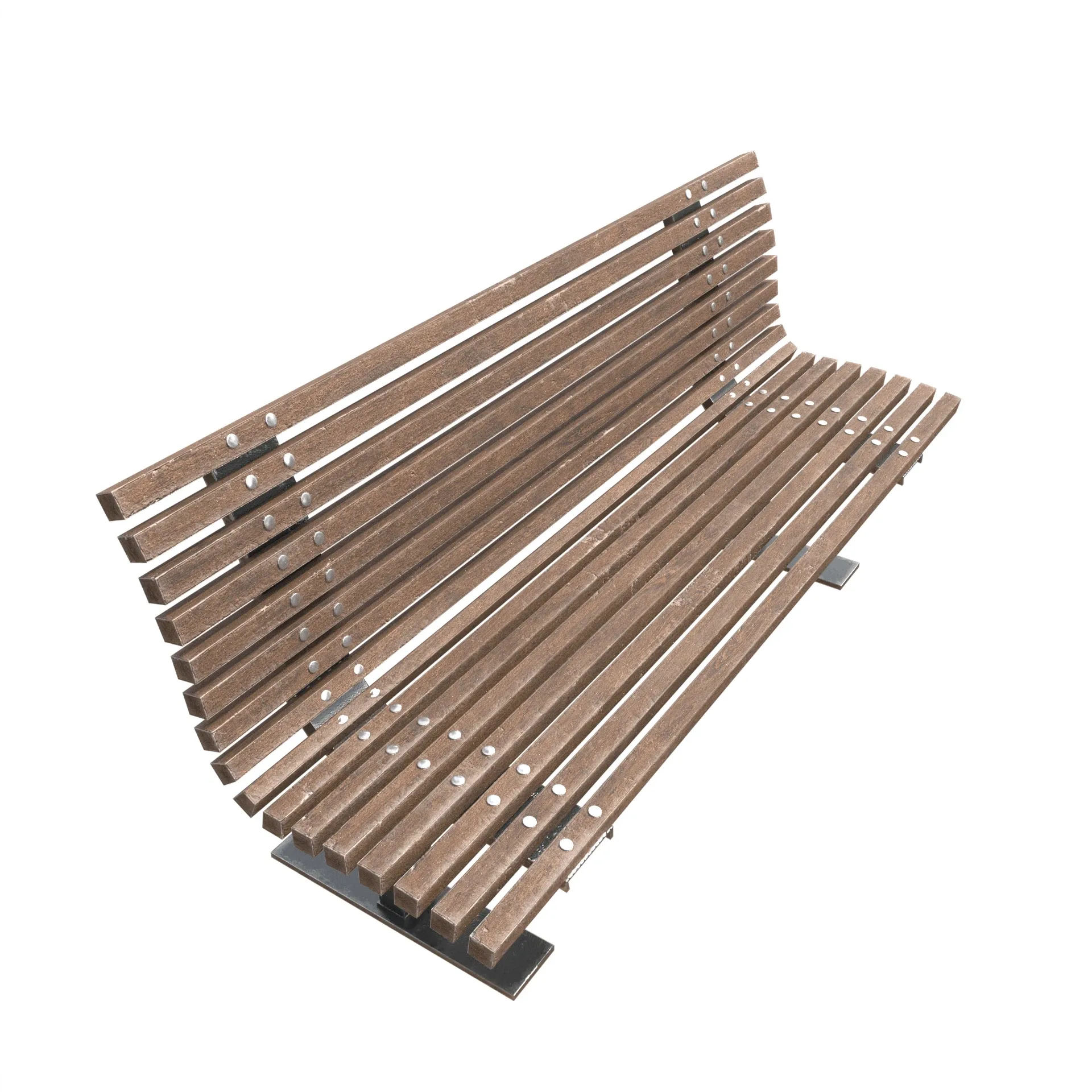 Wooden Bench - Game Ready Model - FlippedNormals