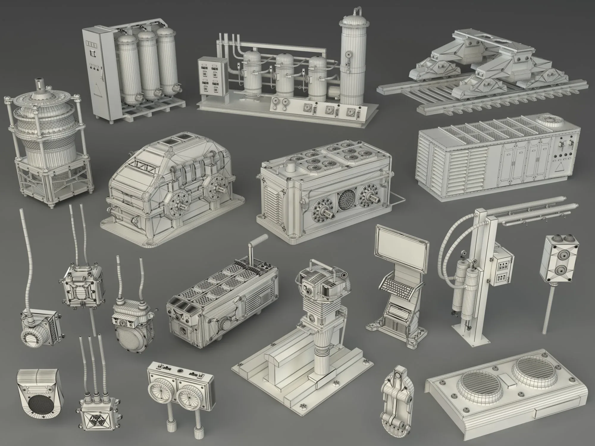 Factory Units 3 - 20 Pieces - FlippedNormals