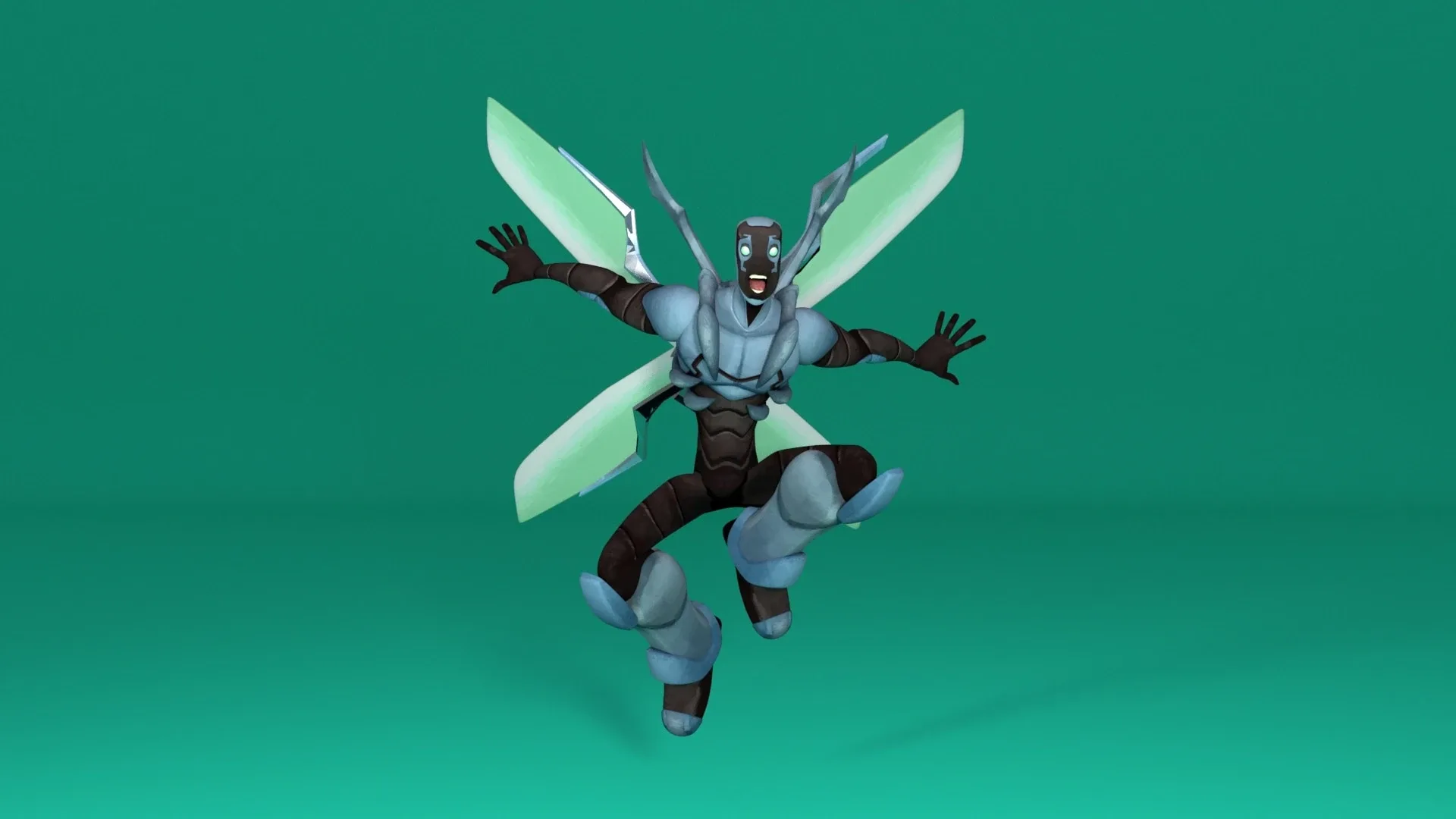 Blue Beetle - Character Rig - FlippedNormals
