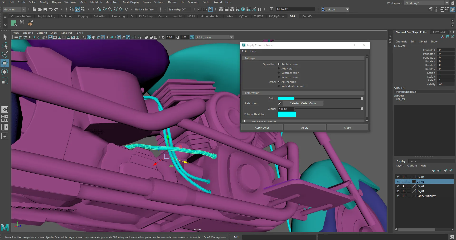 Color IDs Maya Tutorial - FlippedNormals