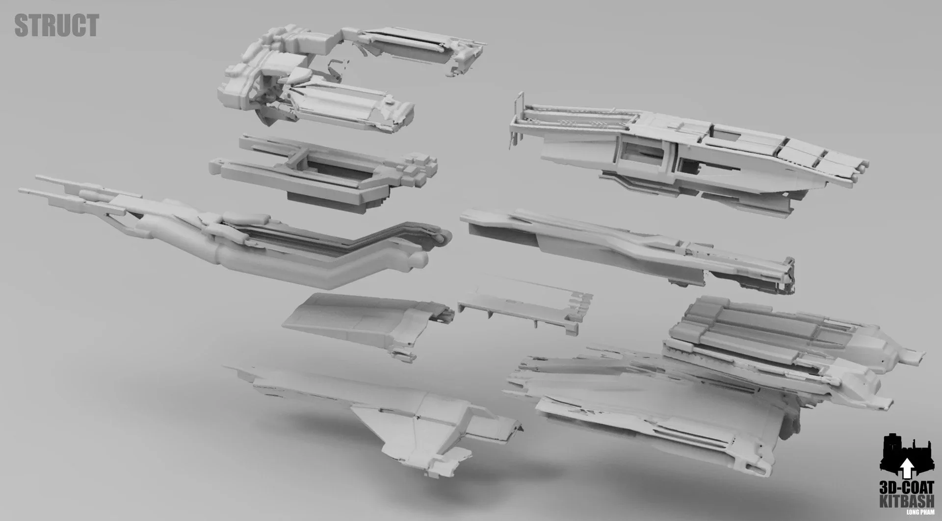 3D-Coat Kitbash Set - FlippedNormals