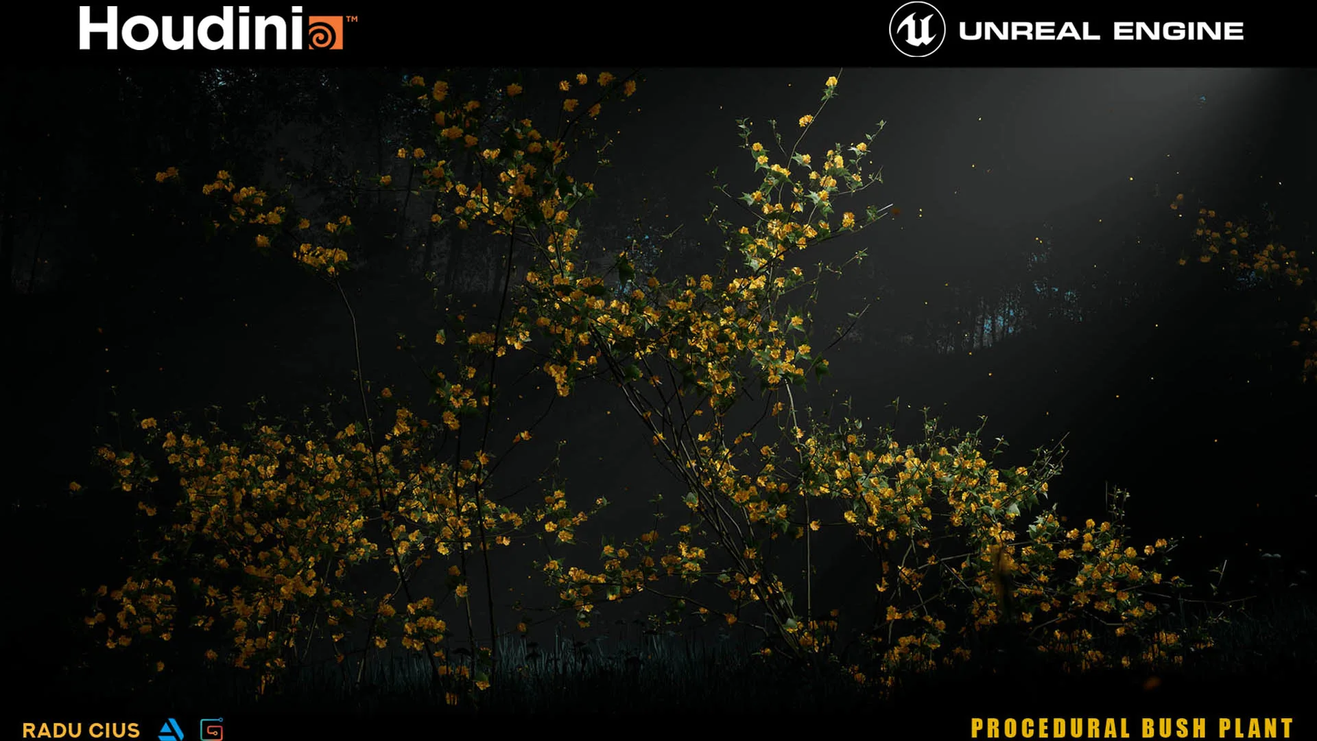 Houdini Tutorial - Procedural Bush - FlippedNormals