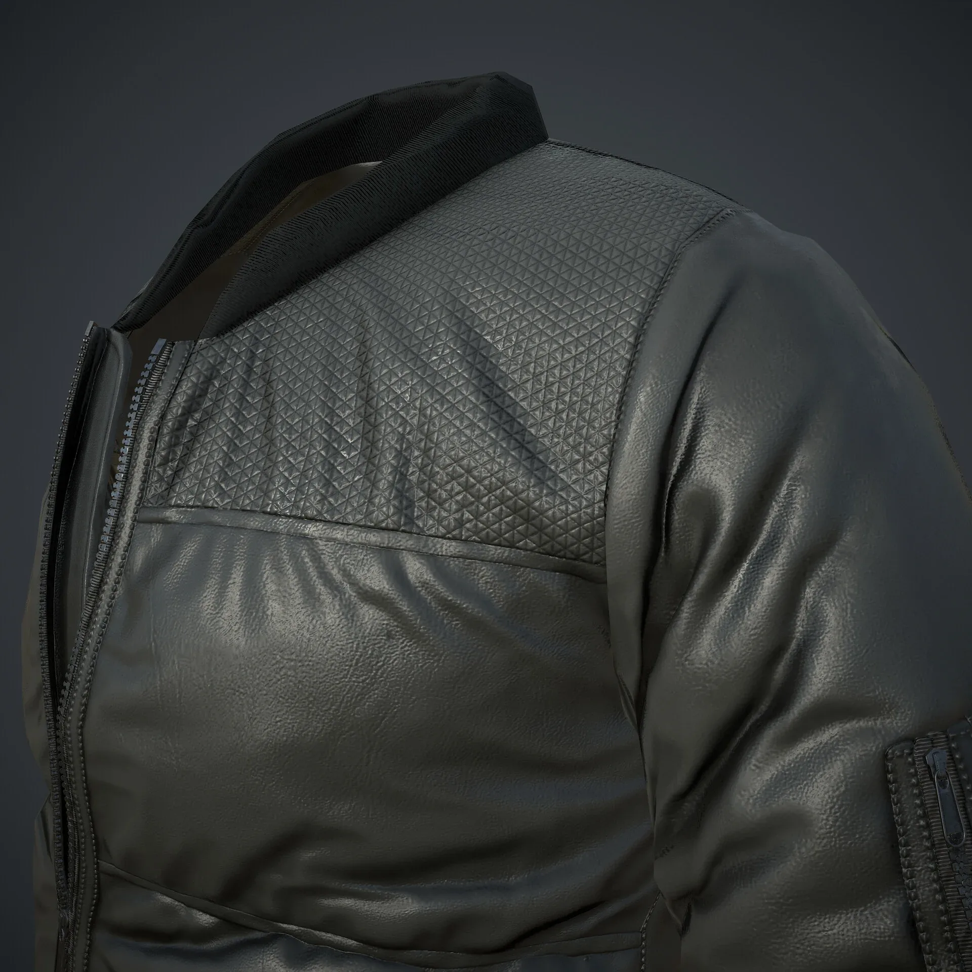 Bomber Jacket - Marvelous designer - FlippedNormals