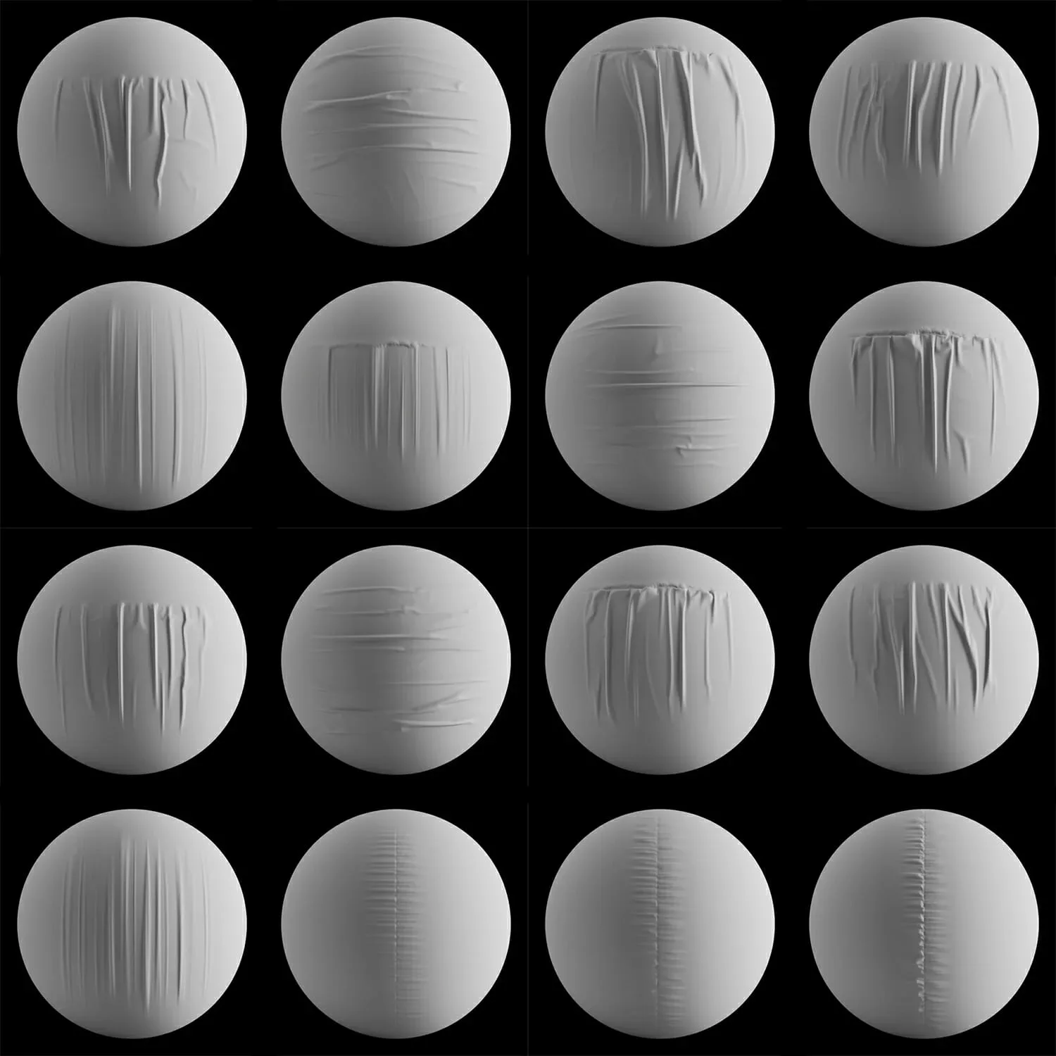 70 Cloth And Fabric Alphas (2k) - FlippedNormals