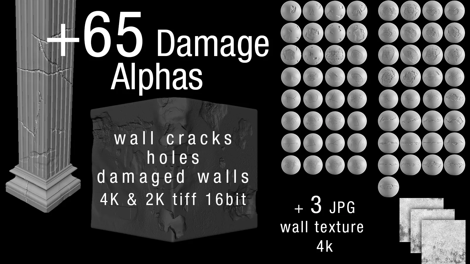 65 Damage Alphas (4K & 2K) - FlippedNormals