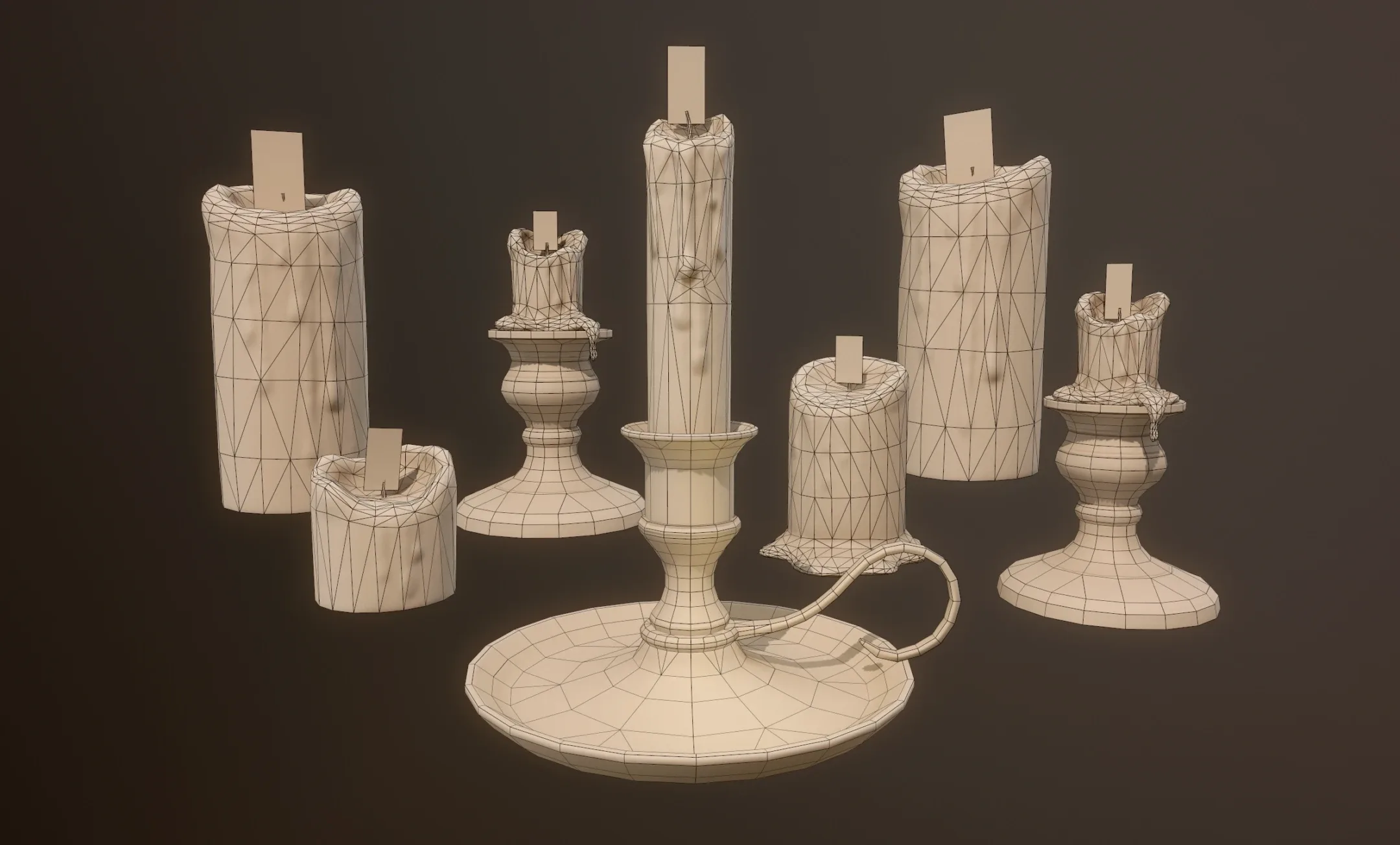 Candles Pack - PBR Game Ready - FlippedNormals