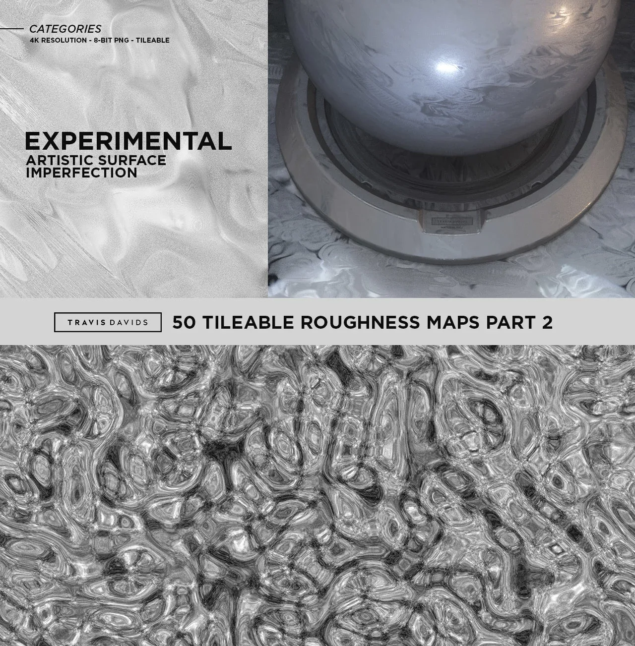 50 Tileable Roughness Maps - Surface - FlippedNormals