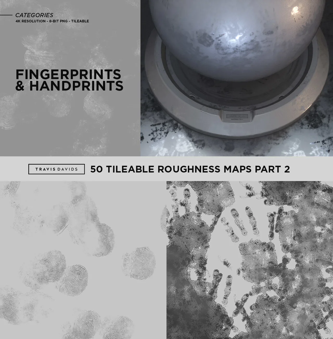 50 Tileable Roughness Maps - Surface - FlippedNormals