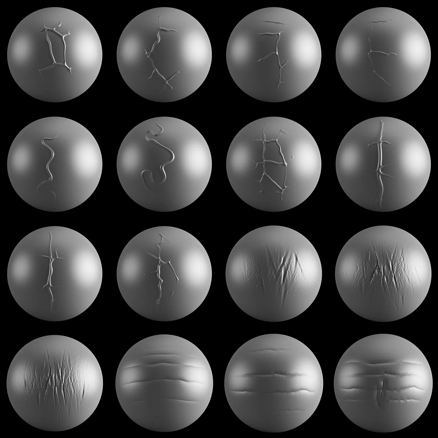 38 Human Skin Alphas 4K & 2K - FlippedNormals