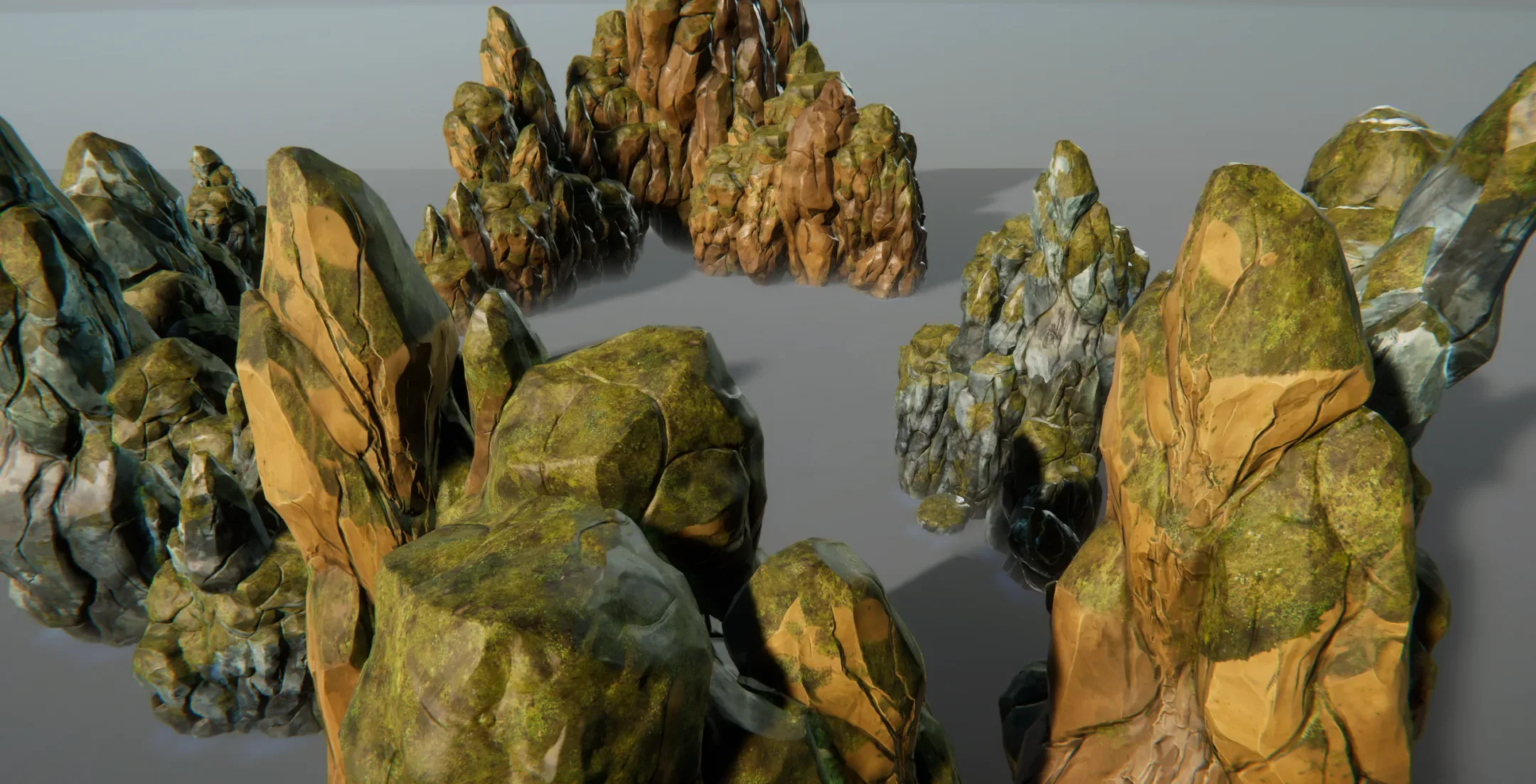 Mountains & Rocks - Game Ready - FlippedNormals